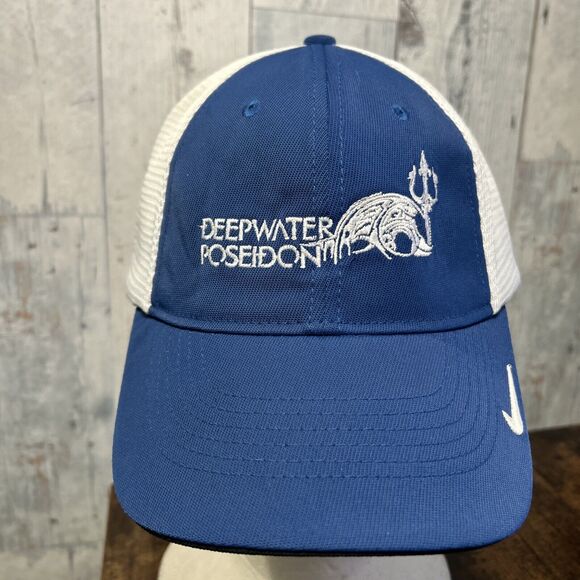 Nike | Accessories | Nike Golf Stretch Fit Hat Mesh Back Deepwater ...